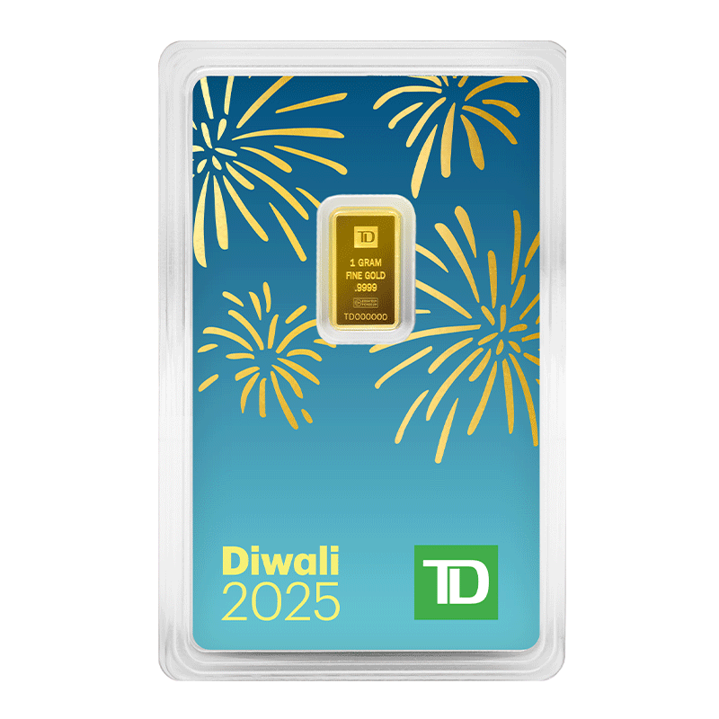Image of 1 gram TD Diwali Gold Bar (2025)
