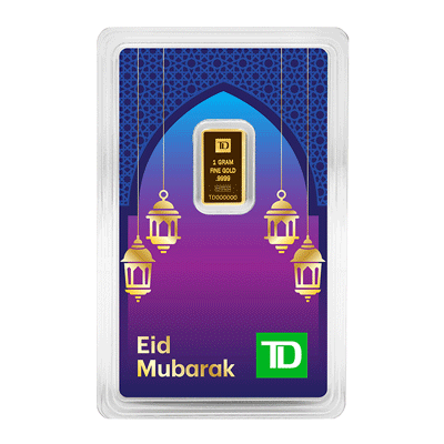 image for 1 gram TD Eid Gold Bar 2026