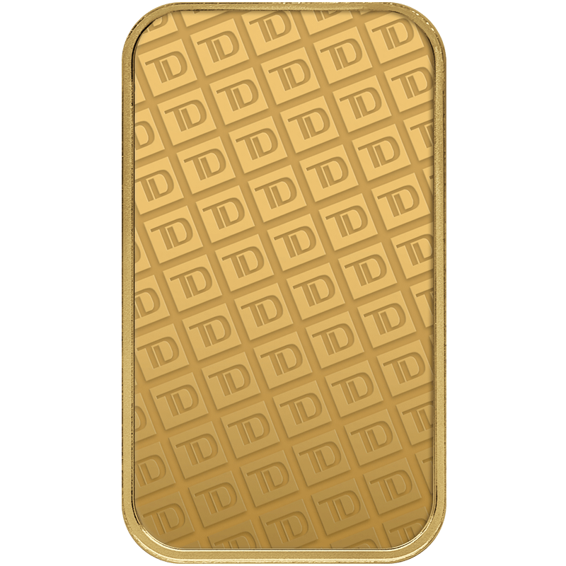 Image of 1 oz TD Gold Bar Back