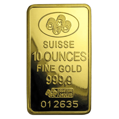 image for Lingot dor de 10 oz Fortuna de PAMP Suisse avec certificat de ...