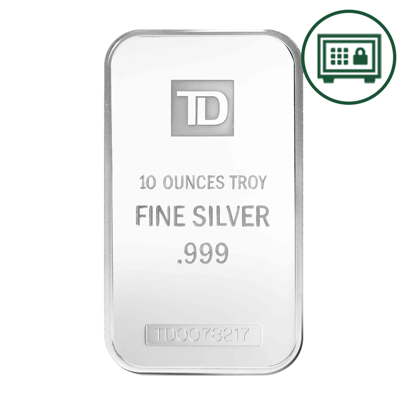 Image of 10 oz TD Silver Bar - Secure Storage