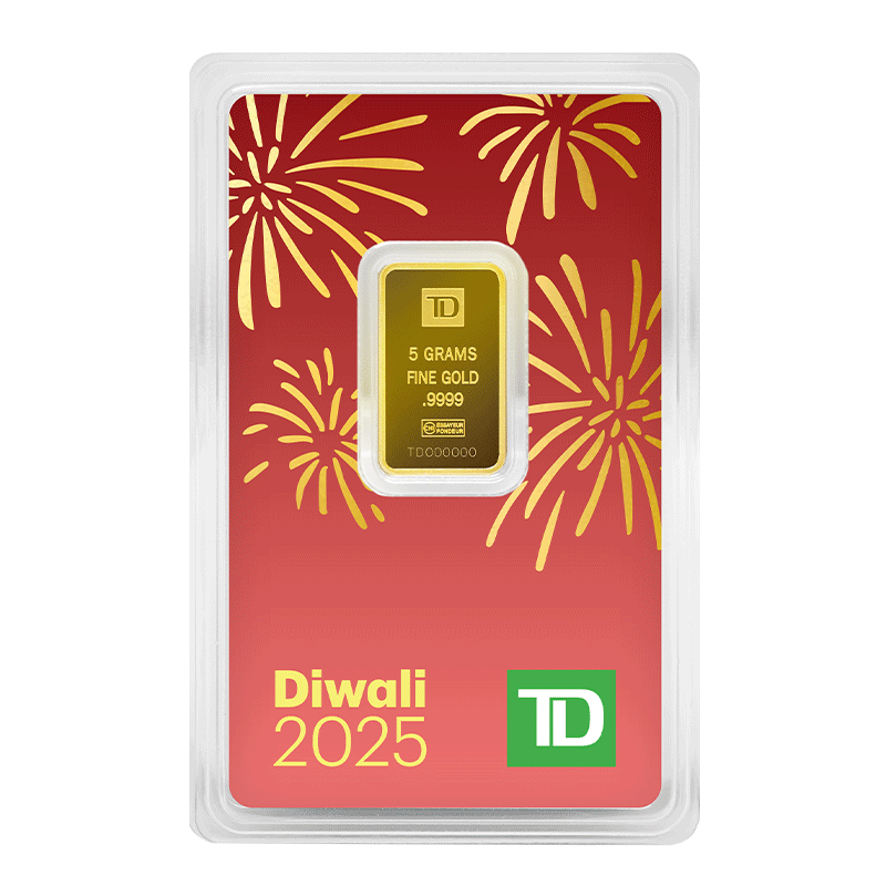 Image of 5 gram TD Diwali Gold Bar (2025)