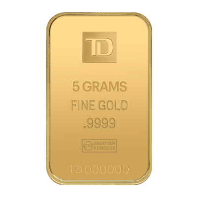 image for 5 gram TD Gold Bar