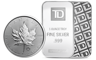 Image of Silver Bar and Coin